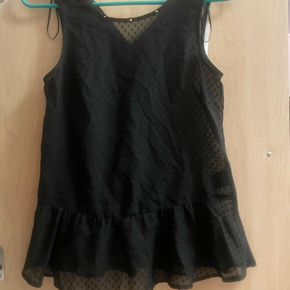 H&M | Tops | Flared Top With Spikes Going Down The Neckline | Poshmark